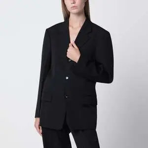 Bottega Veneta Grain De Poudre Wool Single-breasted Jacket