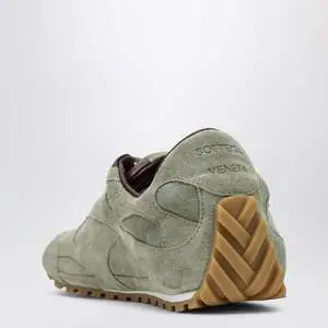 Bottega Veneta Orbit Flash Sneakers In Suede - Green