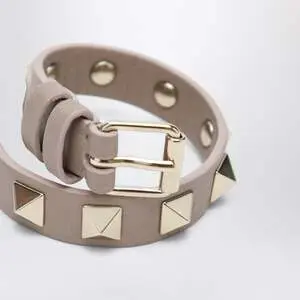 Valentino Garavani Rockstud Leather Bracelet - Pink