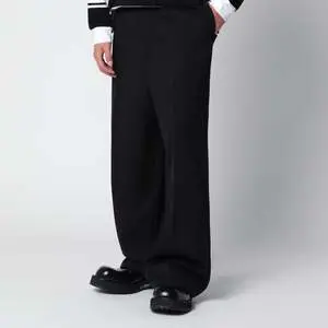 Balenciaga Wide-leg Tailored Trousers In Twill