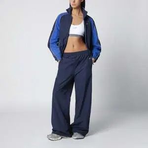 Balenciaga Navy Cotton Blend Techwear Jogger Pants
