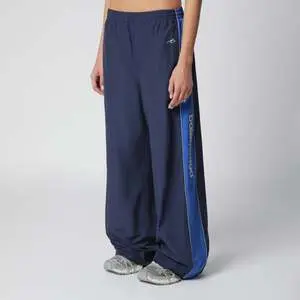 Balenciaga Navy Cotton Blend Techwear Jogger Pants
