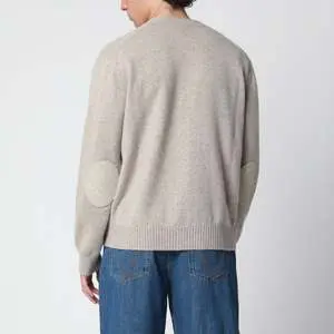 Bottega Veneta Greige Mélange Cashmere-blend Cardigan - Beige