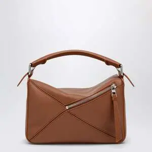 Loewe Small Puzzle Layered Bag In Squirrel Leather - Multicolor