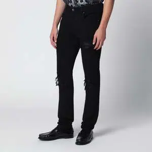 Amiri Ripped Skinny Cotton Jeans