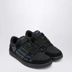 Amiri Skel Low-top Sneakers In Calf Leather - Black