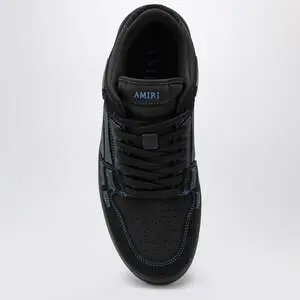 Amiri Skel Low-top Sneakers In Calf Leather - Black