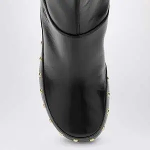 Chloé Junie Hammered Leather Ankle Boots