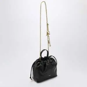 Chloé Small Lambskin Shoulder Bag With Chain - Black