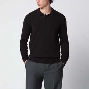 DRUMOHR Wool Polo Sweater - Brown