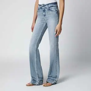 HAIKURE Flora High-waisted Flared Jeans In Denim
