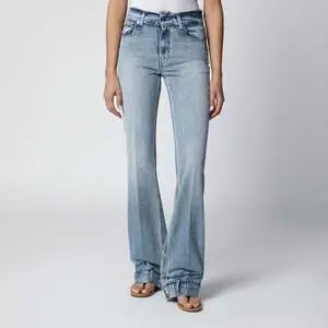 HAIKURE Flora High-waisted Flared Jeans - Light Blue