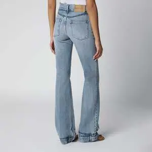 HAIKURE Flora High-waisted Flared Jeans - Light Blue