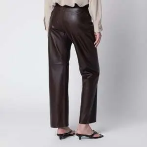 Max Mara Lamb Nappa Leather Trousers