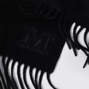 Max Mara Cashmere Stole With Monogram Embroidery
