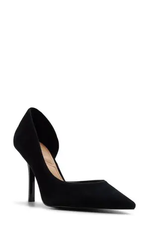 Aldo Kaysie Pointed Toe Half D'orsay Pump - Black