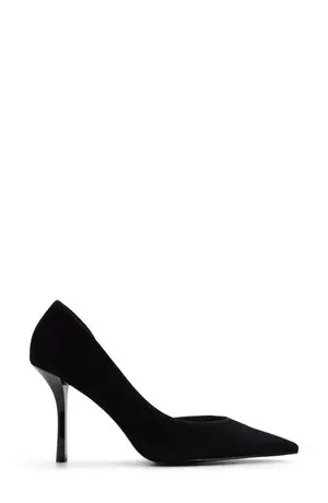 Aldo Kaysie Pointed Toe Half D'orsay Pump - Black