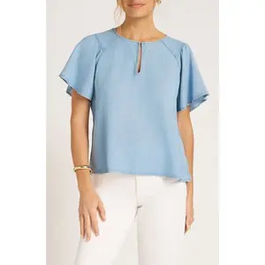Matty M. Hayden Flutter Sleeve Top