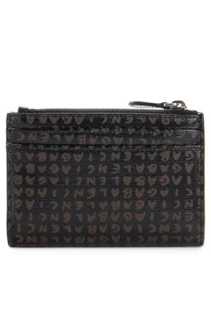 Balenciaga Snob Allover Logo Coated Canvas Bifold Wallet