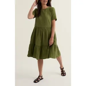 SEASALT CORNWALL Pebble Comb Organic Cotton Double Gauze Dress