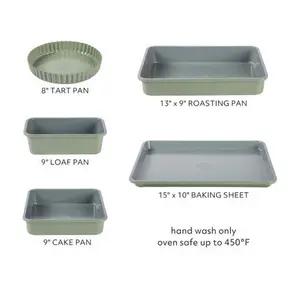 SUR LA TABLE KITCHEN ESSENTIALS Bake Sale 5-piece Carbon Steel Pfa-free Ceramic Nonstick Bakeware Set