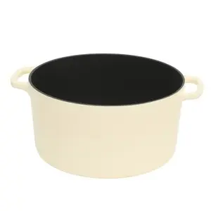 SUR LA TABLE KITCHEN ESSENTIALS Enamel-coated Cast Iron Dutch Oven Pot With Oven-safe Glass Lid