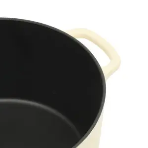 SUR LA TABLE KITCHEN ESSENTIALS Enamel-coated Cast Iron Dutch Oven Pot With Oven-safe Glass Lid