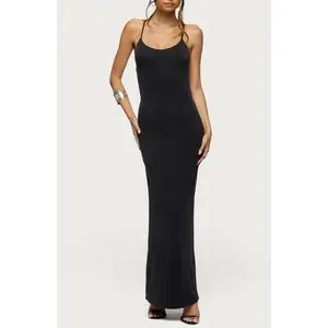 EDIKTED Zhuri Ring Backless Maxi Dress