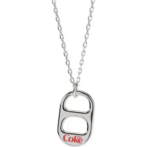 CUFFLINKS, INC. Diet Coke Tab Pendant Necklace - Silver