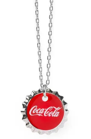 CUFFLINKS, INC. Coca Cola Cap Pendant Necklace - Red