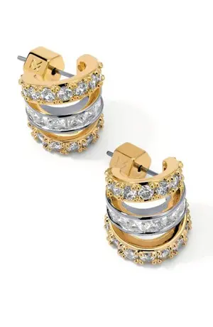 MIRANDA FRYE Sabrina Huggie Hoop Earrings - Gold