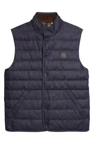 Moncler Liorane Denim Down Puffer Vest