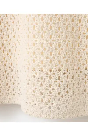 Mango Hibisco Crochet Flower Minidress