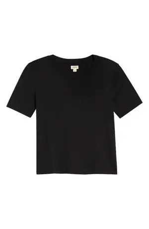 L'AGENCE Stormy Crop Tee - Black