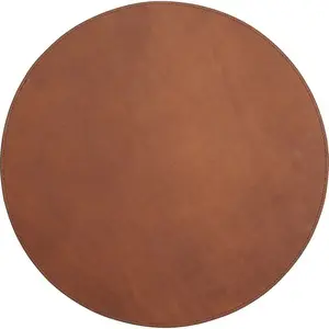 KORCHMAR Nelson Leather Circular Placemat - Espresso
