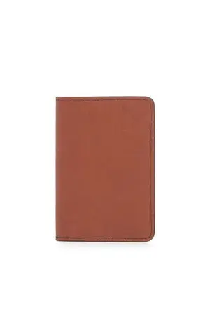 KORCHMAR Earhart Leather Passport Case Brown