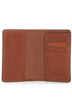 KORCHMAR Earhart Leather Passport Case - Espresso