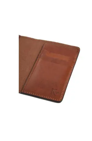 KORCHMAR Earhart Leather Passport Case - Espresso