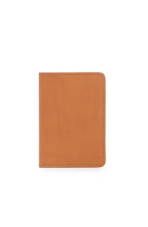 KORCHMAR Earhart Leather Passport Case Tan