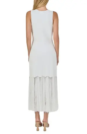 Endless Rose Fringe Knit Midi Dress