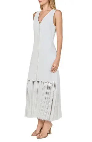 Endless Rose Fringe Knit Midi Dress