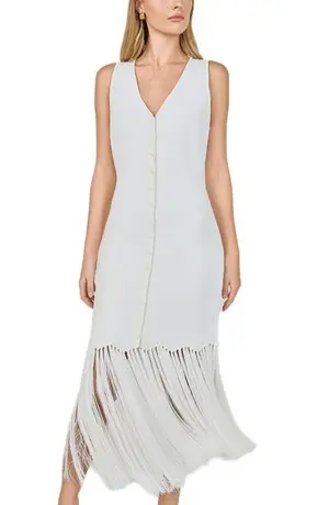 Endless Rose Fringe Knit Midi Dress