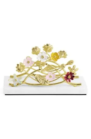 Michael Aram Wildflower Vertical Napkin Holder - Gold