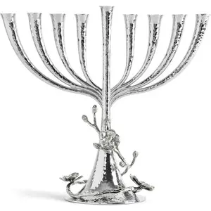 Michael Aram White Orchid Menorah - Silver