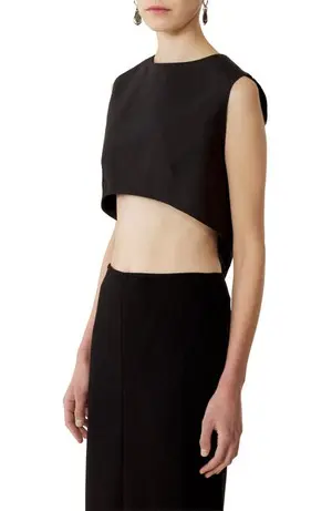 LANVIN Silk Faille Cropped Top