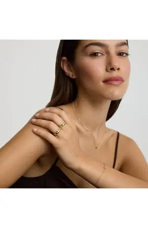 D.LOUISE Mini Hearts Stacking Ring