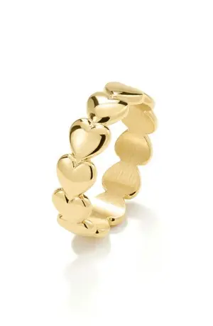 D.LOUISE Mini Hearts Stacking Ring