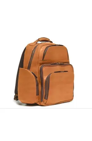 KORCHMAR Mason Workday Leather Backpack - Pebbled Tan