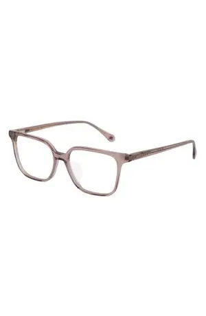 MOHALA EYEWEAR Palakika 54mm Low Bridge Square Optical Glasses - Shell/clear Lenses