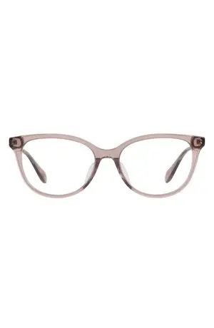 MOHALA EYEWEAR Kahala 53mm Low Bridge Cat Eye Optical Glasses - Shell/clear Lenses